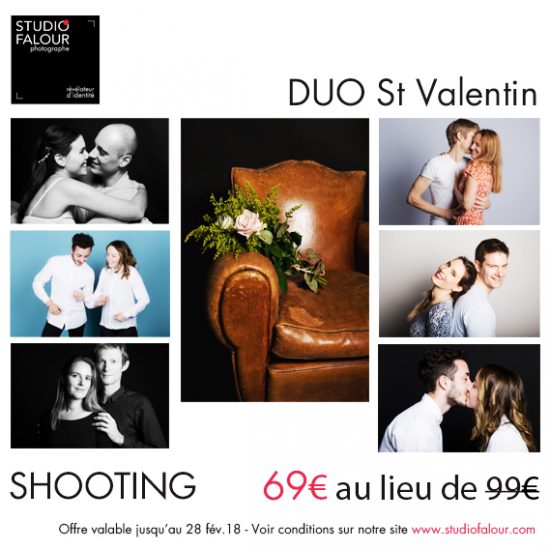 idée cadeau shooting DUO Saint Valentin - Studio Falour